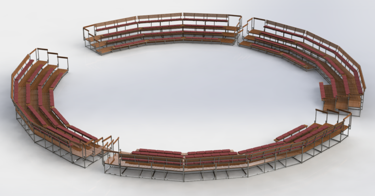 Conception de gradins modulaires - OxyCAD