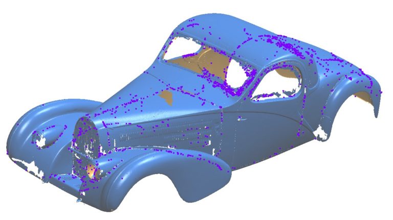 Numérisation d'une Bugatti Type 57 - OxyCAD