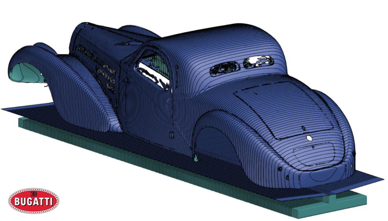 Numérisation d'une Bugatti Type 57 - OxyCAD